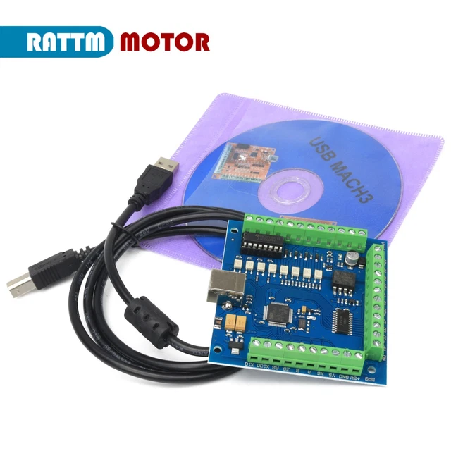 Mach3 Cnc Breakout Board Usb 100khz 5 Axis Driver Motion Controller Eur 11 01 Picclick De