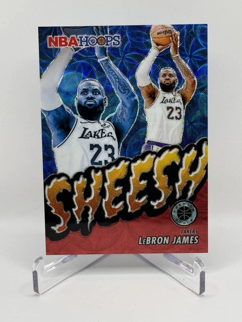 2023-24 HOOPS PREMIUM Stock SHEESH LeBron James Red Scope Prizm 21/88 ...