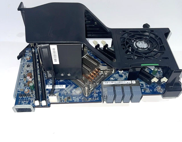 HP Z620 WORKSTATION 2nd CPU Riser Board Fan LGA2011 DDR3 W/ Heatsink ...