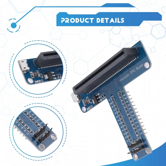 T-TYPE EXPANSION ADAPTER for Microbit Breadboard Python Graphical9795 ...