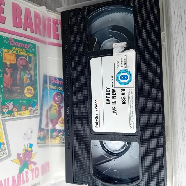 BARNEY LIVE VHS - Rare Retro Vintage Series Kids 1994 Show £30.42 ...