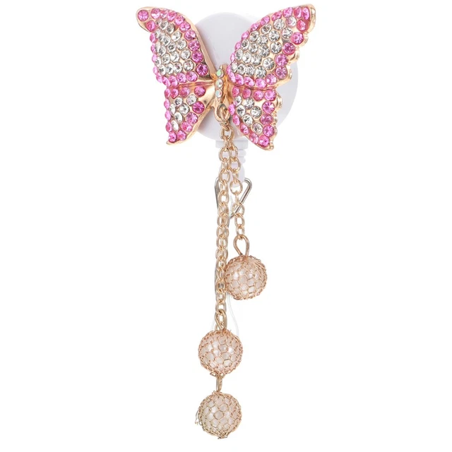 EXTENDABLE LANYARD CLIP Teacher's Work Permit Badge Holder Butterfly ...