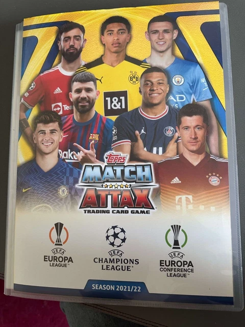 21/22 TOPPS MATCH Attax Champions League Binder with 460 Cards - No ...
