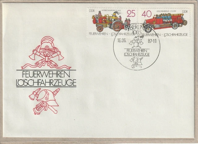 FIRST DAY LETTER - "Fire Brigades and Extinguishing Vehicles" with ...
