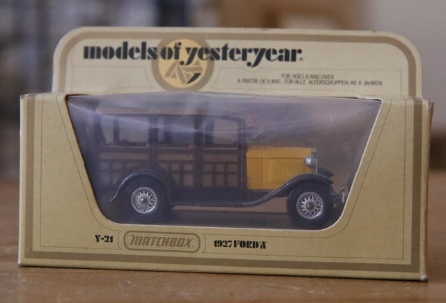 MATCHBOX MODELS OF Yesteryear - Y21 1927 Ford A "Woody" - Boxed £3.51 ...