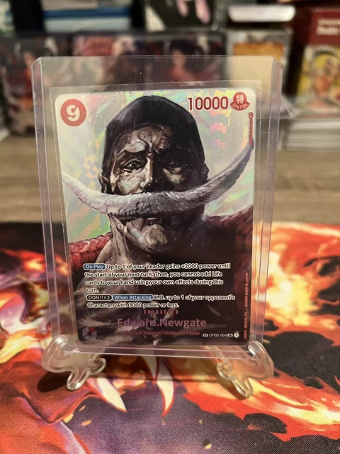 ONE PIECE CARD Game-Edward. Newgate (Alt Art) OP02-004 SP English OP04 ...