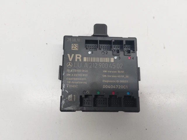 MERCEDES BENZ E Class W212 Door Control Module Front Right Driver Side ...