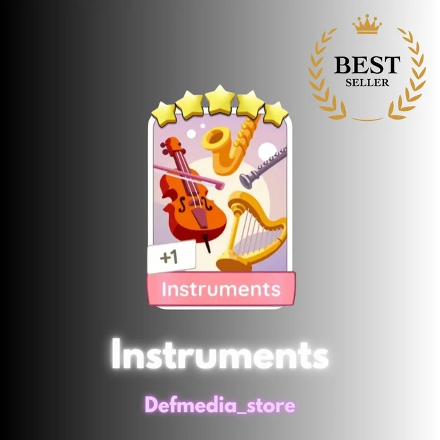 INSTRUMENTS - MONOPOLY_GO_5 Star🌟🌟🌟🌟🌟 Sticker⚡ Fast Delivery ⚡ $7.91 ...