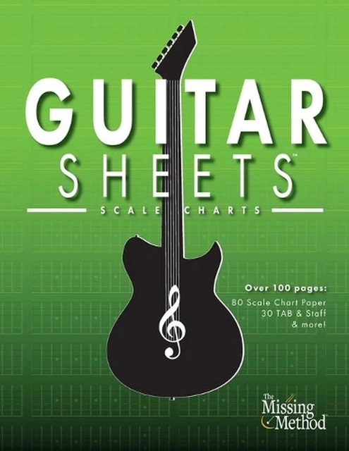 GUITAR SHEETS SCALE Chart Paper: Over 100 pages of Blank Chord Chart ...