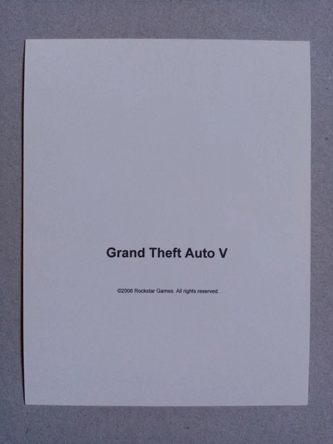 GRAND THEFT AUTO V / Gta 5 / Game Boxart/ Promo Postcard £6.99 ...