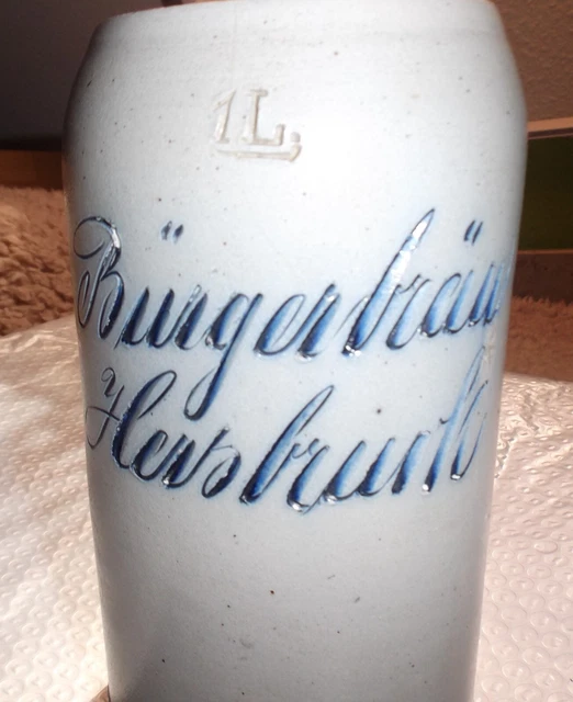 ALTER GERITZTER BIERKRUG Brauerei Bürgerbräu Hersbruck 1 Liter EUR 54 ...