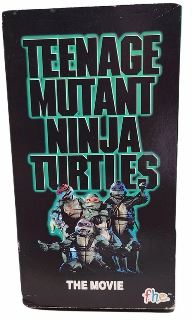 TEENAGE MUTANT NINJA Turtles The Movie VHS Movie VideoTape TMNT Clean ...