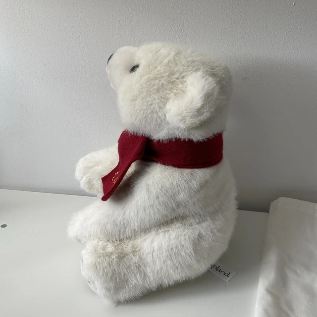 LAPLAND UK POLAR Bear Soft Teddy with Red Scarf and Storage Bag £10.80 ...