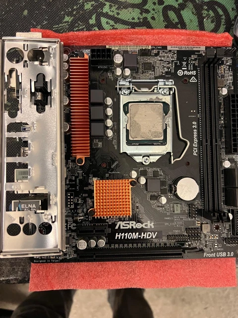 ASROCK H110M-HDV, LGA1151, Micro-ATX, DDR4, Motherboard i5 6500 £37.10 ...