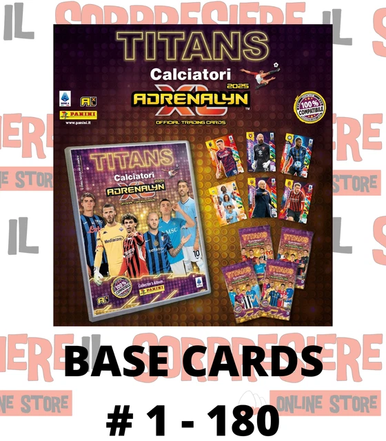 PANINI CALCIATORI ADRENALYN XL Titans 2024-25 2025 Base Cards of your choice #1 £1.20 - PicClick UK