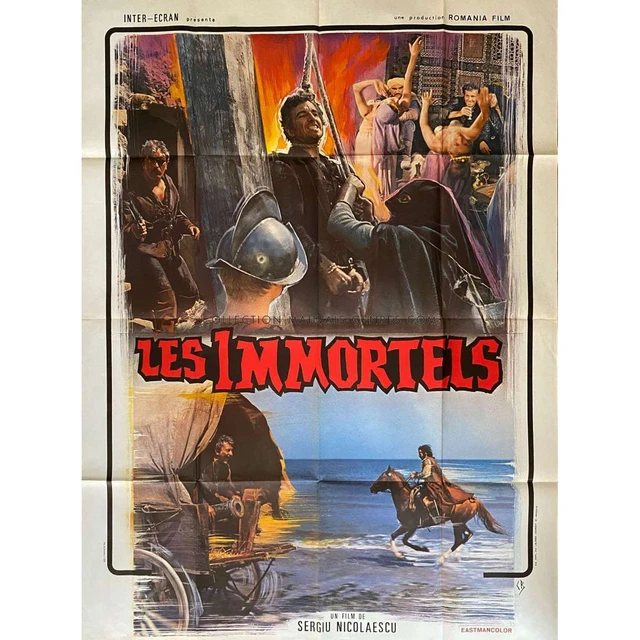 LES IMMORTELS AFFICHE de cinéma - 120x160 cm. - 1974 - Amza Pellea, Sergiu Nico EUR 26,99 ...