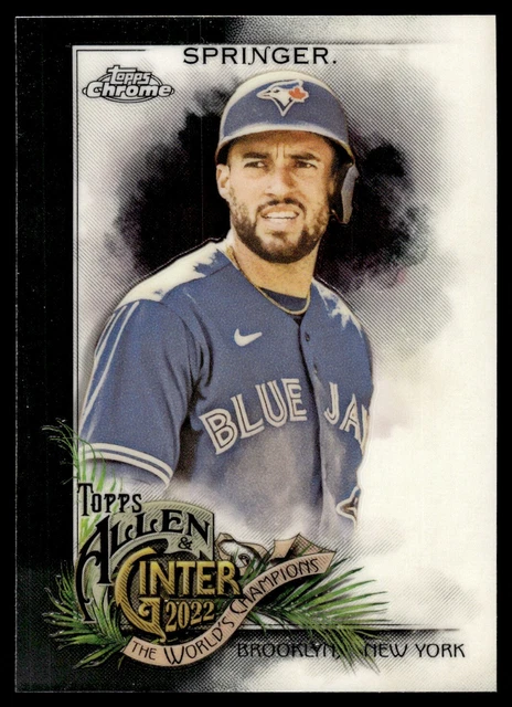 BASE CHROME ALLEN & Ginter 2022.. #234 George Springer Toronto Blue ...