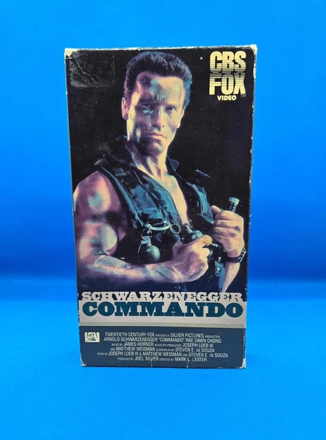 COMMANDO VHS (1985) - Arnold Schwarzenegger - CBS Fox Video - Action ...