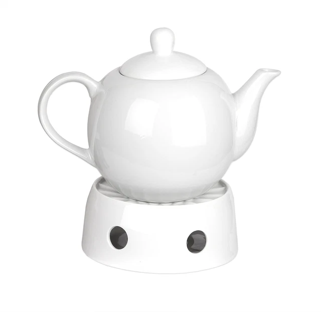Teekanne Mit Stovchen Weiss