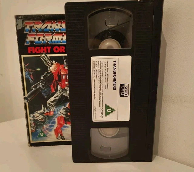 TRANSFORMERS FIGHT OR FLEA Vhs 1989 *RARE*VHS*OLD COLLCTABLE RETRO £29. ...