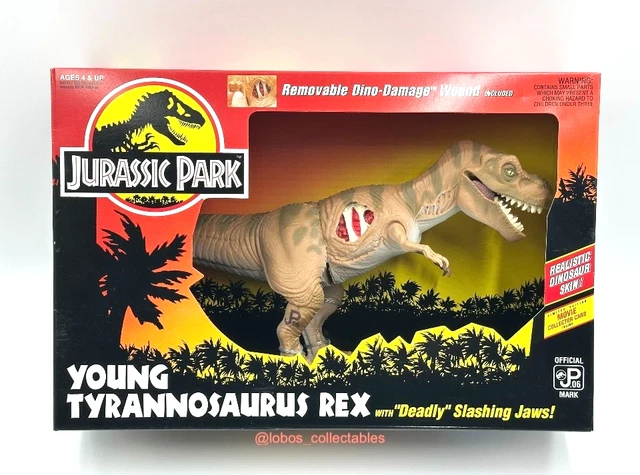JURASSIC PARK YOUNG Tyrannosaurus Rex With "Deadly" Slashing Jaws 1993 ...