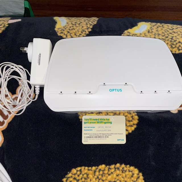 OPTUS SAGEMCOM GATEWAY F@ST 3864V3 AC Dual Band WiFi Wireless Modem ...