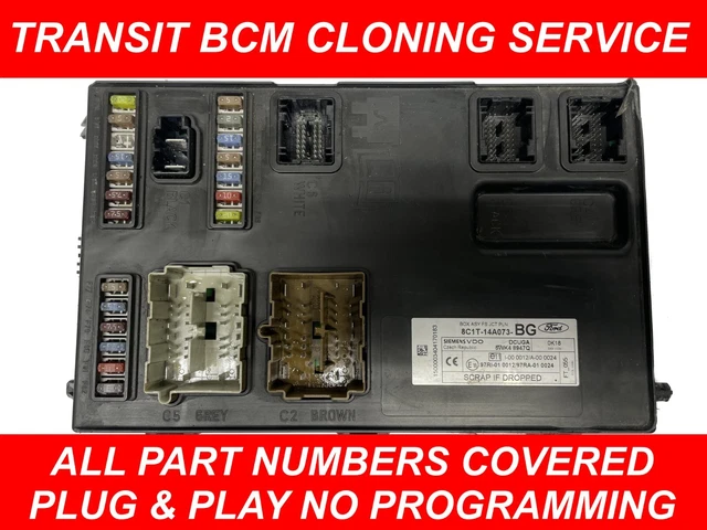 FORD TRANSIT BCM 8C1T14A073 BG Cloning Programming Same Day Service ...