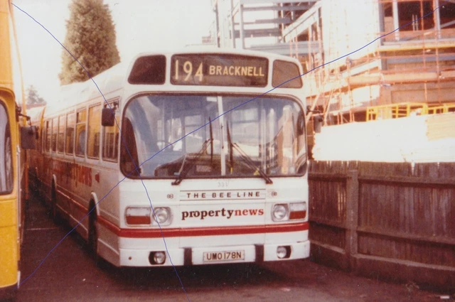 BUS PHOTO THE Bee Line Photograph 331 Picture Leyland National Umo178N ...