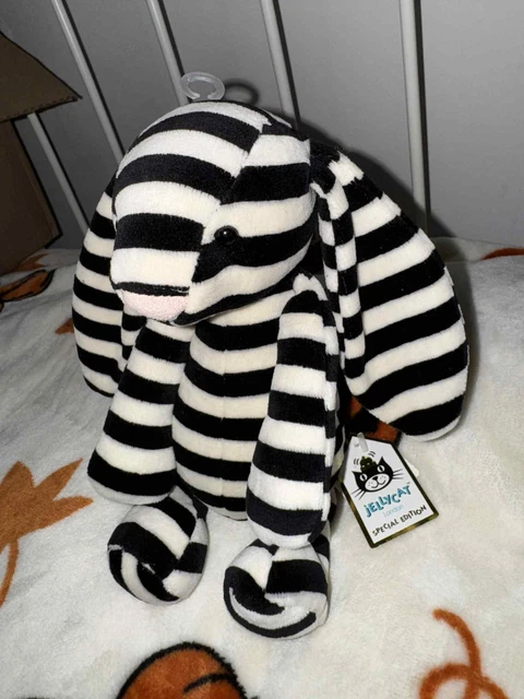 JELLYCAT *VERY RARE* Ltd edition Striped Bashful Bunny Laurie Great ...