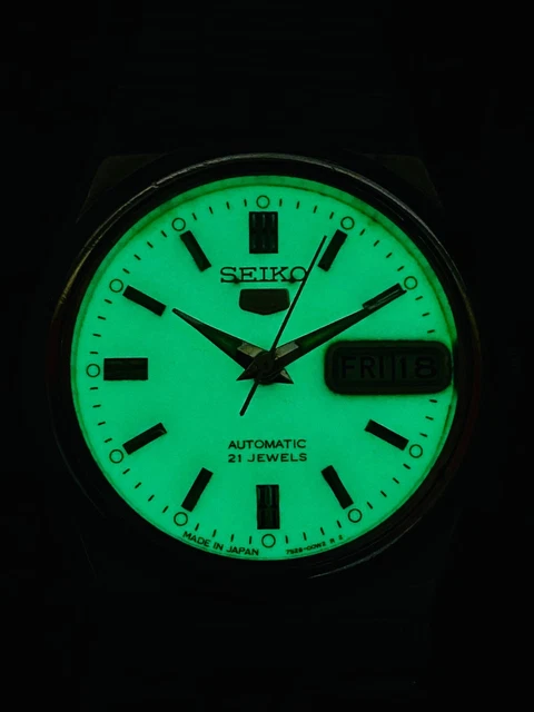 VINTAGE JAPAN RADIUM d Seiko 5 Automatic Date/Day Men’s Wrist Watch ...