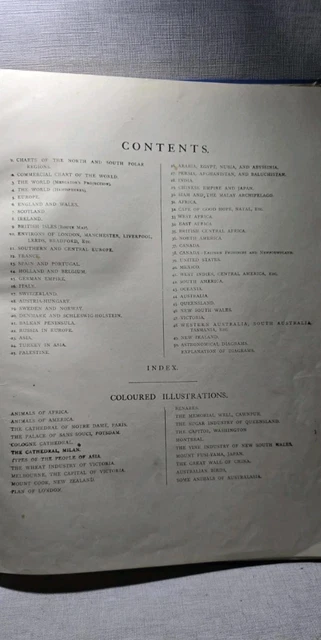 IMPERIAL ATLAS JAMES Askew Pre WW1 Maps Colonial Geography Edwardian ...