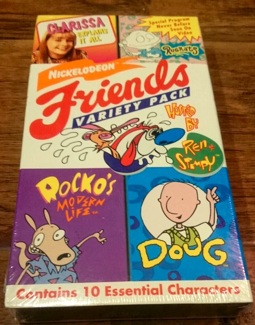 NICKELODEON FRIENDS VARIETY Pack Vhs Ren Stimpy Rugrats Rocko Sealed ...
