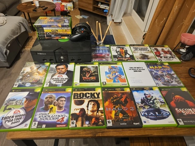 MICROSOFT XBOX (PAL) ORIGINAL Console Bundle, Retro £71.00 - PicClick UK