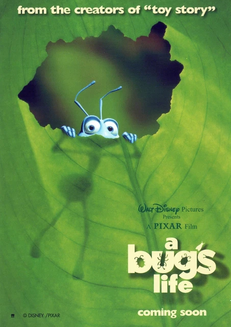 A BUG'S LIFE Disney Pixar Advertisement UNP 4x6 Postcard £3.08 ...