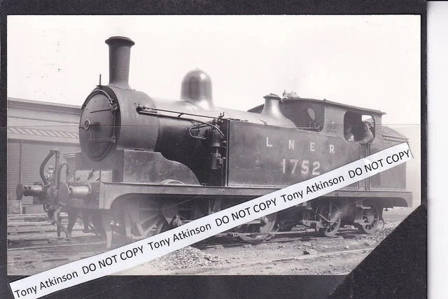 LNER EX NER - G5 Class 0-4-4T No. 1752 @ Gateshead - Vintage Image ...
