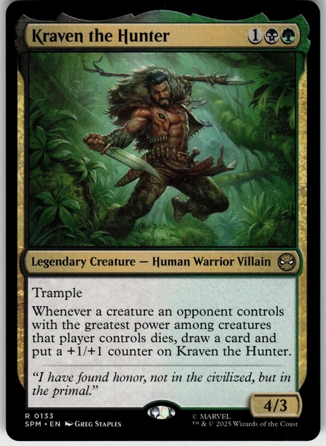 KRAVEN THE HUNTER 133 Marvel's Spider-Man Rare 2025 Lp $3.00 - PicClick AU