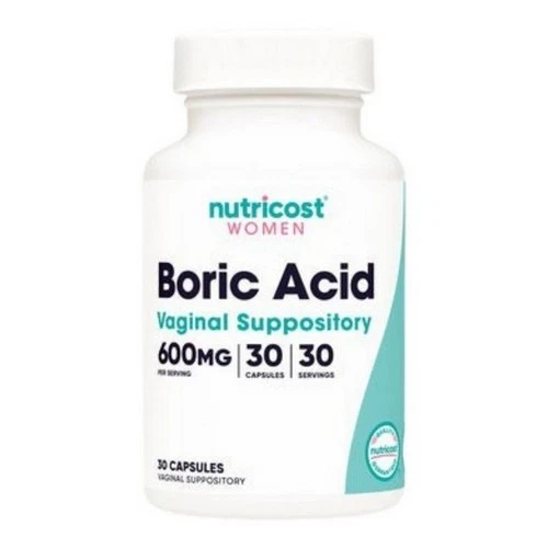 WOMEN BORIC ACID Suppository Capsules 30 Count 600 Mg £17.03 - PicClick UK
