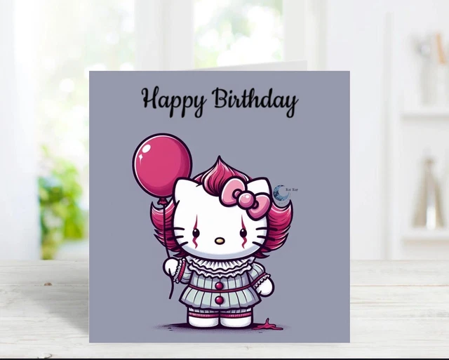 HELLO KITTY BIRTHDAY Card - Birthday Card, Daughter, Emo Girls Birthday ...