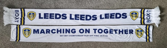 LEEDS UNITED SKY Bet Championship Play-Off Semi Final scarf and Final ...