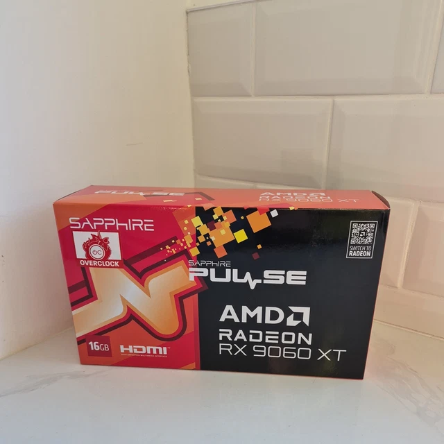 SAPPHIRE RADEON RX 9060 XT OC PULSE 16GB GDDR6 Graphics Card, RDNA4 ...