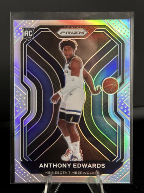 ANTHONY EDWARDS SILVER Rookie Prizm - Lupi di legno EUR 275,20 ...