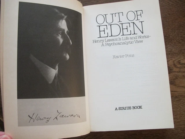 OUT OF EDEN: Henry Lawson's Life and Works - A Psychoanalytic View ...