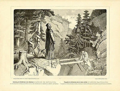 SWISS HISTORY IN pictures 03F Notker Balbulus, monk in the monastery of ...