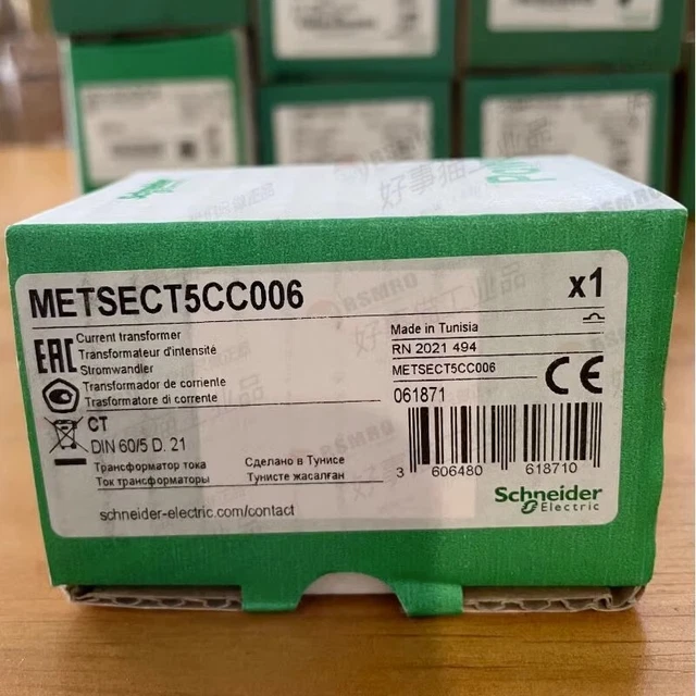TRANSFORMADOR DE CORRIENTE SCHNEIDER ELÉCTRICO METSECT5CC006 totalmente ...