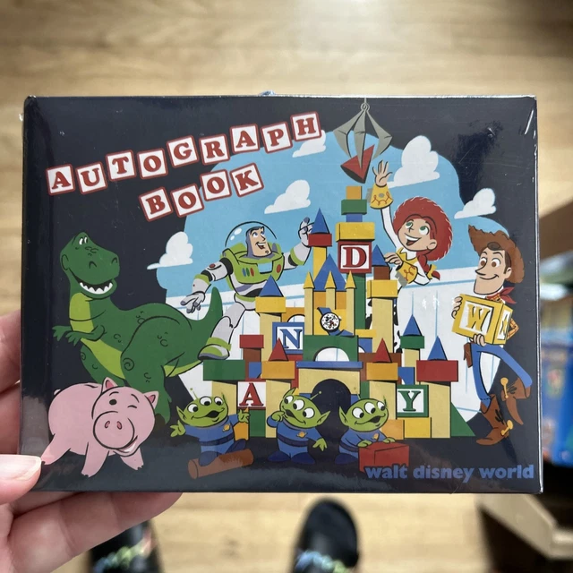 WDW AUTOGRAPH BOOK Character Signature Disney Parks Pixar Toy Story ...