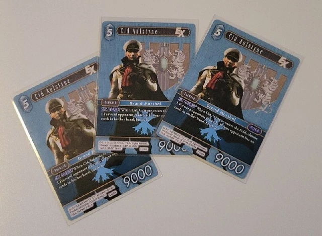3 X 3 Cid Aulstyne EX 3-036H Hero Final Fantasy TCG Mtg Ccg FFTCG Type ...