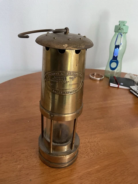 MINERS LAMP ABERAMAN Colliery Rhonda B4 £30.00 - PicClick UK