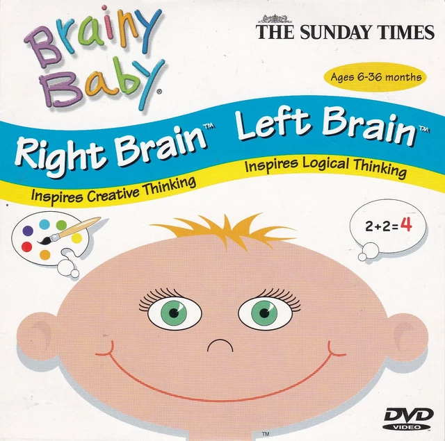 BRAINY BABY RIGHT Brain Left Brain ( UK THE SUNDAY TIMES Newspaper DVD ...