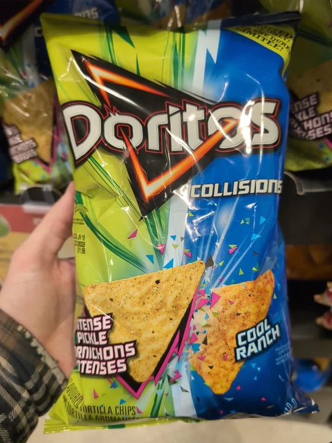 DORITOS COLLISIONS TORTILLA Chips Cool Ranch and Tangy Pickle LARGE ...