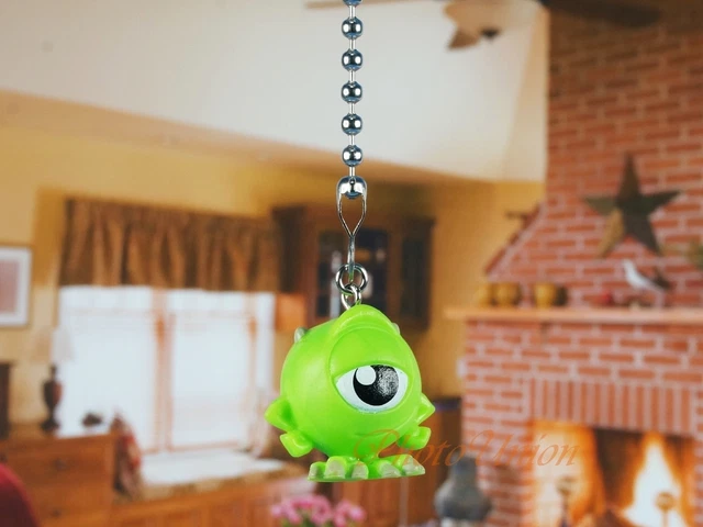 DISNEY MONSTER UNIVERSITY Mike Wazowski Ceiling Fan Pull Cord Light ...
